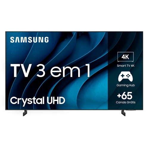 Smart TV Samsung 75" Crystal UHD 4K 75CU8000 2023 Gaming Hub Air Slim ...
