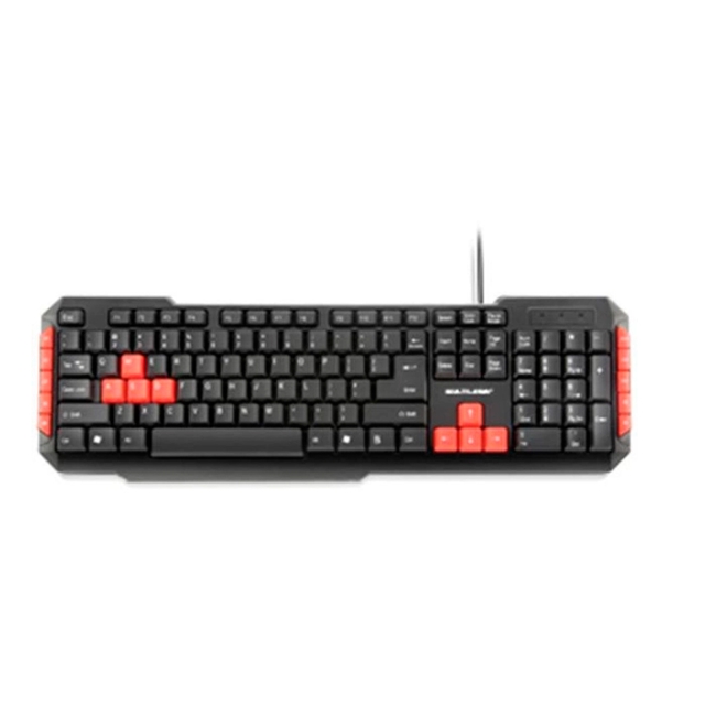 Teclado Multilaser Gamer Red Keys USB Preto Vermelho